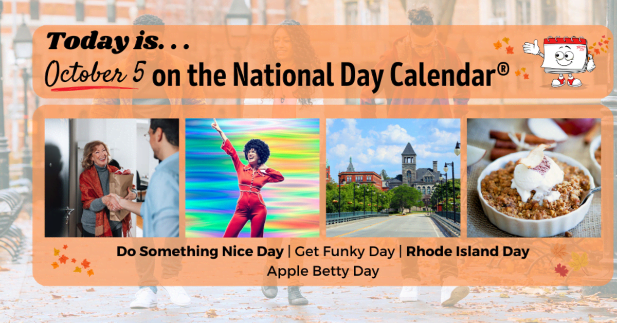 OCTOBER 5, 2023 the National Day Calendar® - National Day Calendar