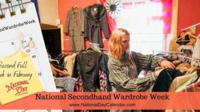 NATIONAL SECONDHAND WARDROBE DAY - August 25 - National Day Calendar