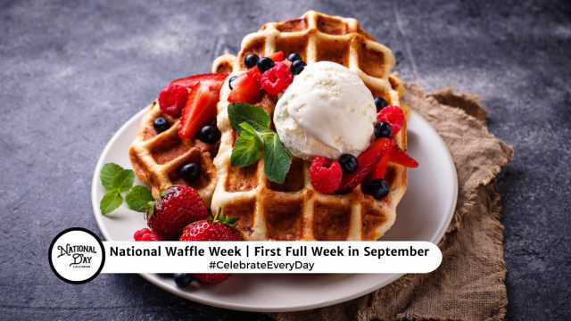 NATIONAL WAFFLE DAY | August 24 - National Day Calendar