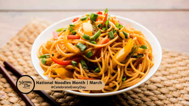 NATIONAL NOODLE DAY | October 6 - National Day Calendar