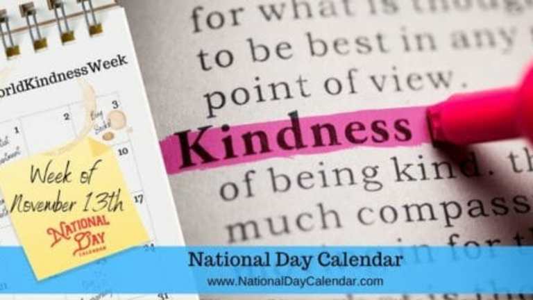 WORLD KINDNESS WEEK - Week of November 13 - National Day Calendar