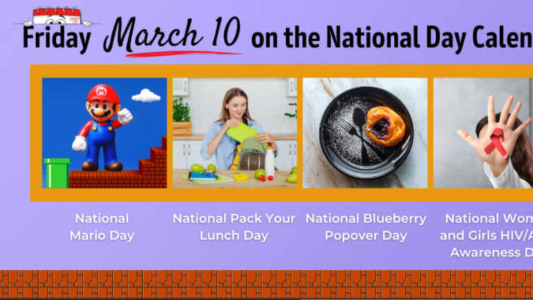 MARCH 10, 2023 | NATIONAL MARIO DAY | NATIONAL PACK YOUR LUNCH DAY ...