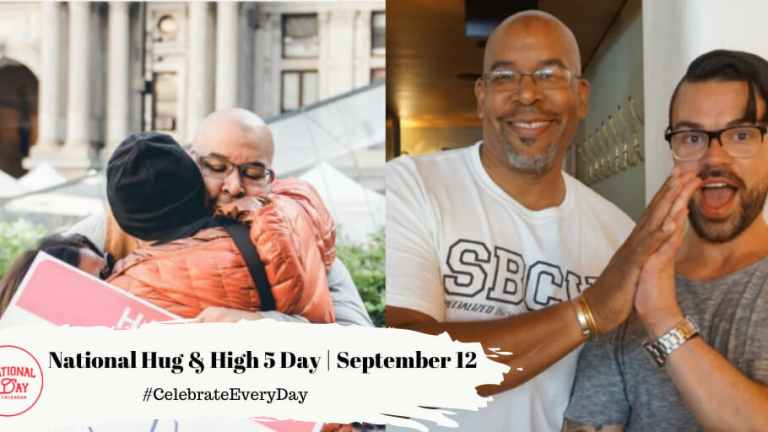 NATIONAL HUG & HIGH 5 DAY - September 12 - National Day Calendar