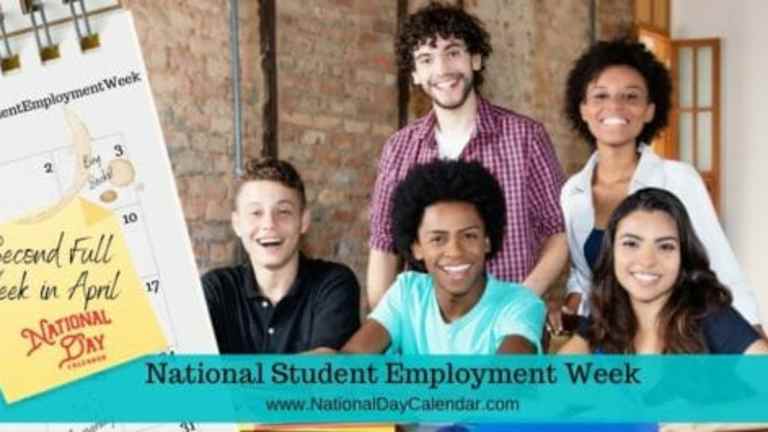 NATIONAL STUDENT EMPLOYMENT WEEK - Second Full Week in April - National ...