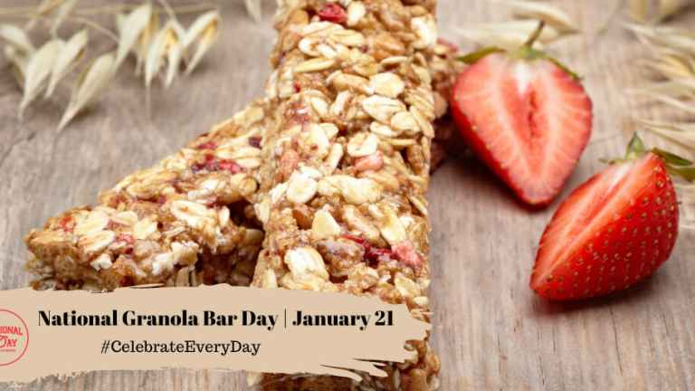 NATIONAL GRANOLA BAR DAY - January 21 - National Day Calendar