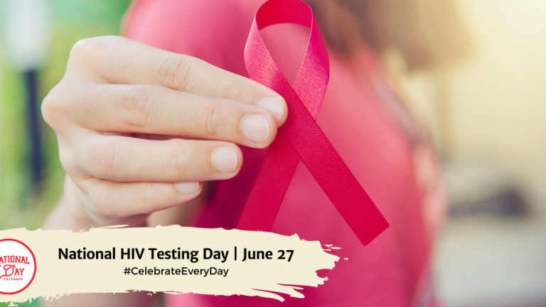 NATIONAL HIV TESTING DAY - June 27 - National Day Calendar