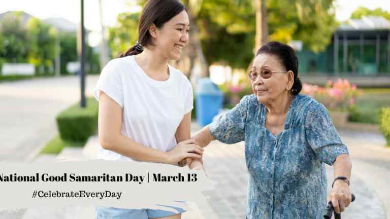 NATIONAL GOOD SAMARITAN DAY - March 13 - National Day Calendar