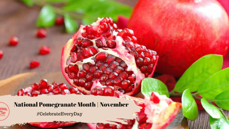 National Pomegranate Month November National Day Calendar