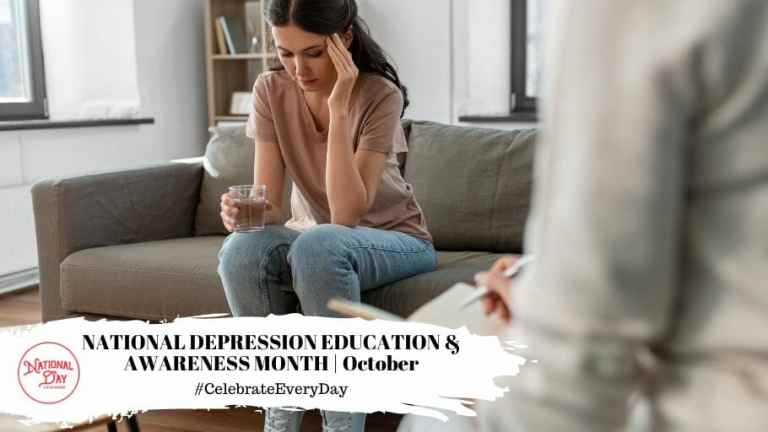 NATIONAL DEPRESSION EDUCATION & AWARENESS MONTH | October - National ...