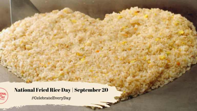 NATIONAL FRIED RICE DAY - September 20 - National Day Calendar