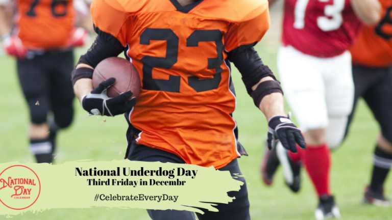 NATIONAL UNDERDOG DAY - Third Friday in December - National Day Calendar