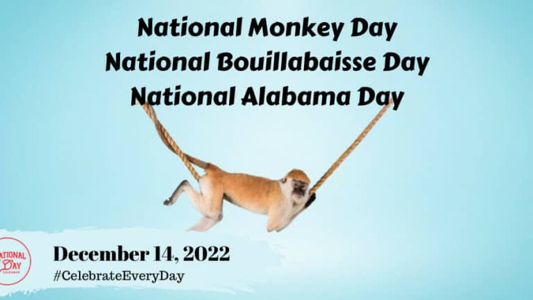 DECEMBER 14, 2022 | MONKEY DAY | NATIONAL BOUILLABAISSE DAY | NATIONAL ...