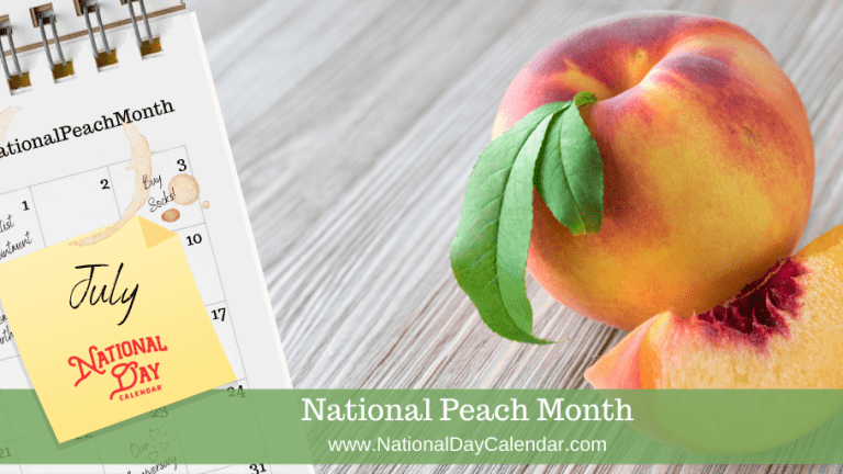 NATIONAL PEACH MONTH - July - National Day Calendar