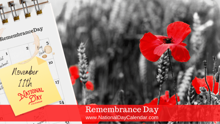 REMEMBRANCE DAY - November 11 - National Day Calendar