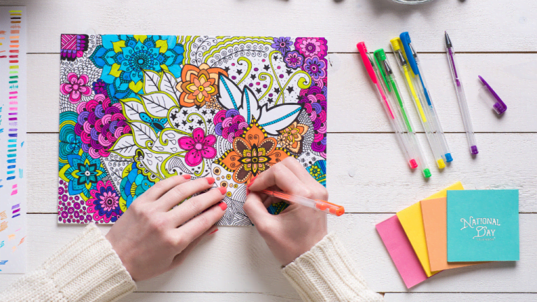 colored coloring book