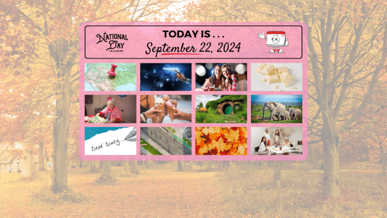 September 22, 2024, on the National Day Calendar® - National Day Calendar September 22, 2024, on the National Day Calendar® - National Day Calendar