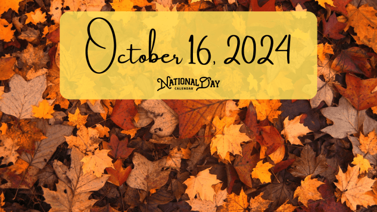 OCTOBER 16, 2024 | NATIONAL BOSS’S DAY | NATIONAL SPORTS DAY | NATIONAL ...