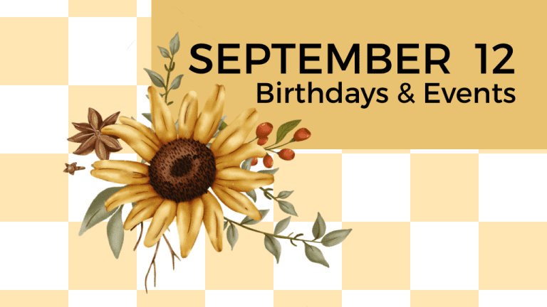 SEPTEMBER 12 | Birthdays and Events - National Day Calendar