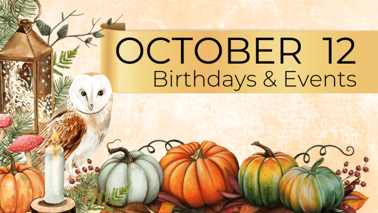 OCTOBER 12 | Birthdays and Events - National Day Calendar