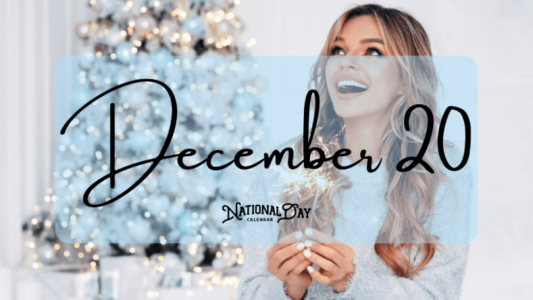 DECEMBER 20 | Birthdays and Events - National Day Calendar