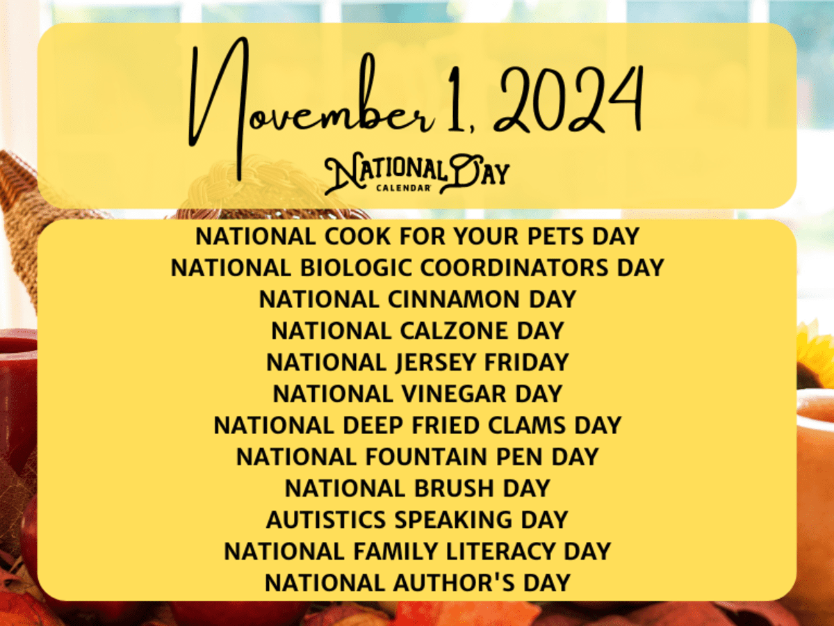 November 1 2024 on the National Day Calendar National Day Calendar