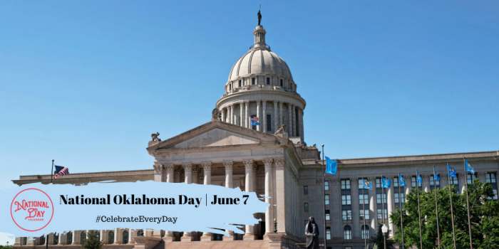 NATIONAL OKLAHOMA DAY - June 7 - National Day Calendar
