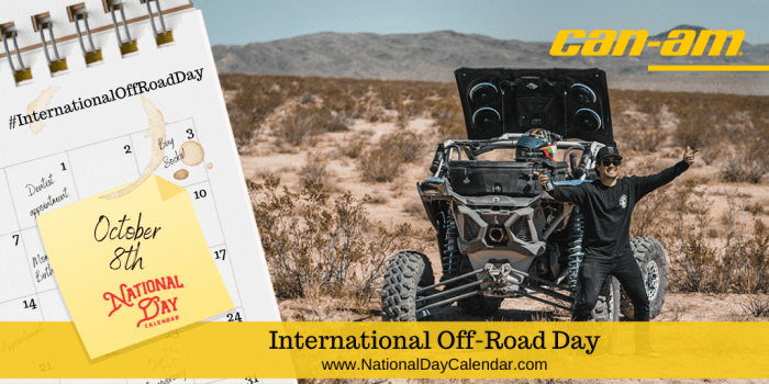 NEW DAY PROCLAMATION | INTERNATIONAL OFF-ROAD DAY - October 8 ...
