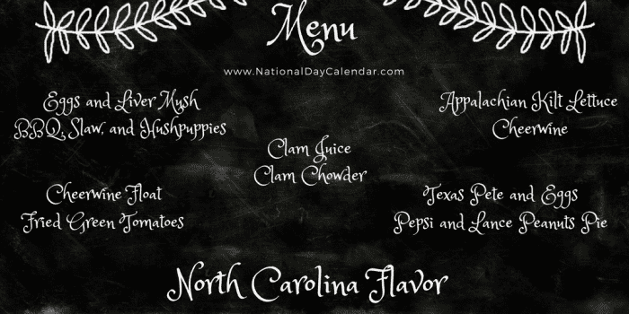 NATIONAL NORTH CAROLINA DAY - September 28 - National Day Calendar