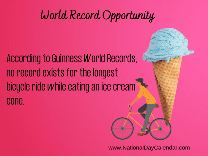 7 ICE CREAM WORLD RECORDS TO BEAT - National Day Calendar