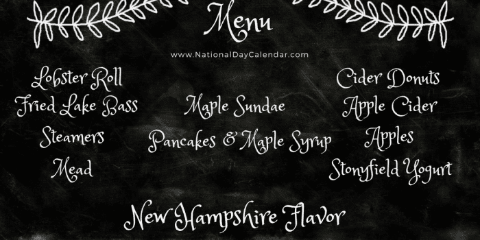 NATIONAL NEW HAMPSHIRE DAY - September 7 - National Day Calendar