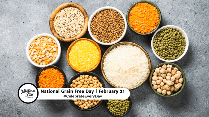 FEBRUARY 21, 2024 | NATIONAL STICKY BUN DAY | NATIONAL GRAIN-FREE DAY ...