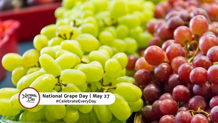 MAY 27, 2024 | MEMORIAL DAY | NATIONAL GRAPE DAY | NATIONAL GRAPE ...