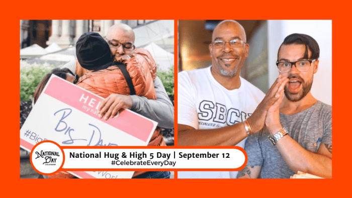 SEPTEMBER 12, 2025 | NATIONAL DAY OF ENCOURAGEMENT | NATIONAL HUG ...