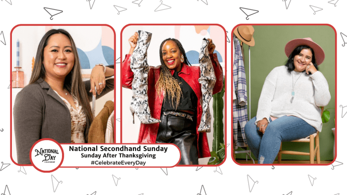 NOVEMBER 26, 2023 | NATIONAL SECONDHAND SUNDAY | NATIONAL CAKE DAY ...