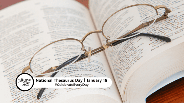 JANUARY 18, 2026 | NATIONAL WINNIE THE POOH DAY | NATIONAL THESAURUS ...