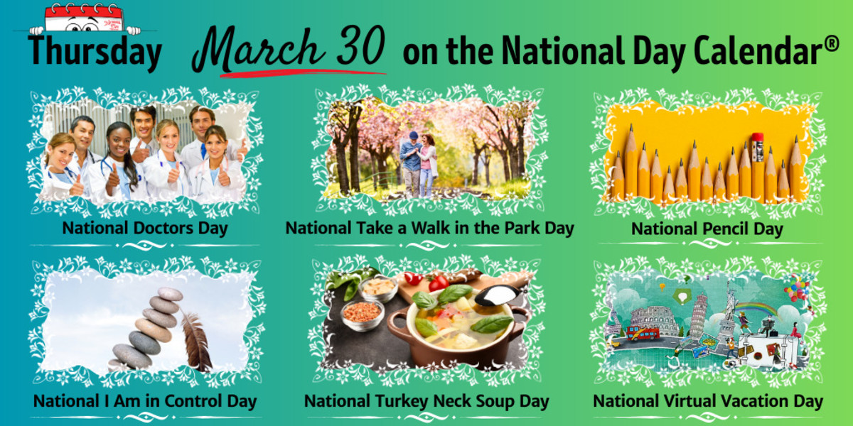 MARCH 30, 2023 | NATIONAL DOCTORS DAY | NATIONAL VIRTUAL VACATION DAY ...