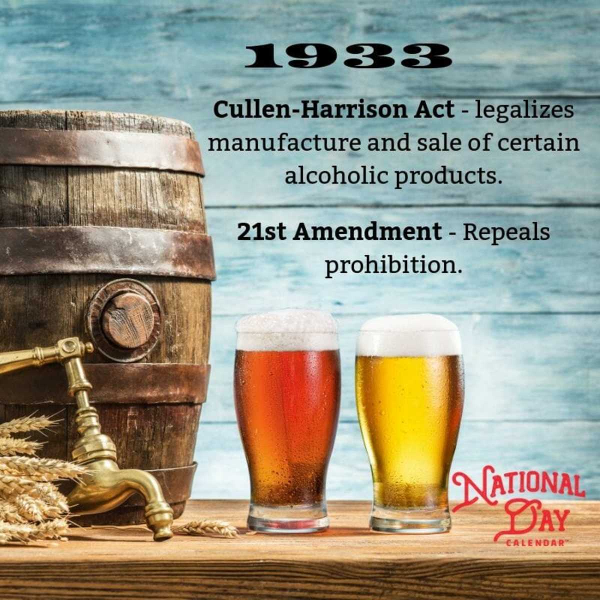 100 YEARS OF PROHIBITION HISTORY - National Day Calendar