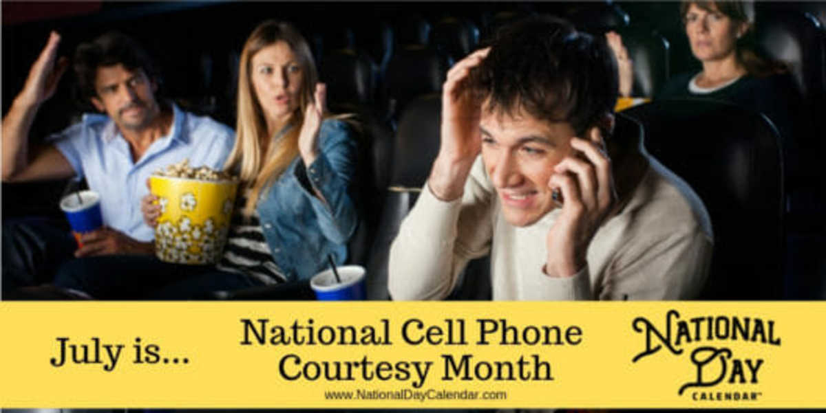 NATIONAL CELL PHONE COURTESY MONTH - July - National Day Calendar