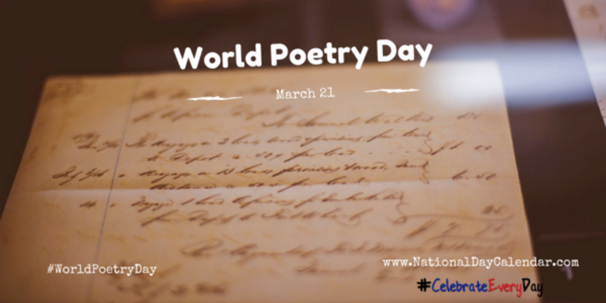 World Poetry Day | March 21 - National Day Calendar
