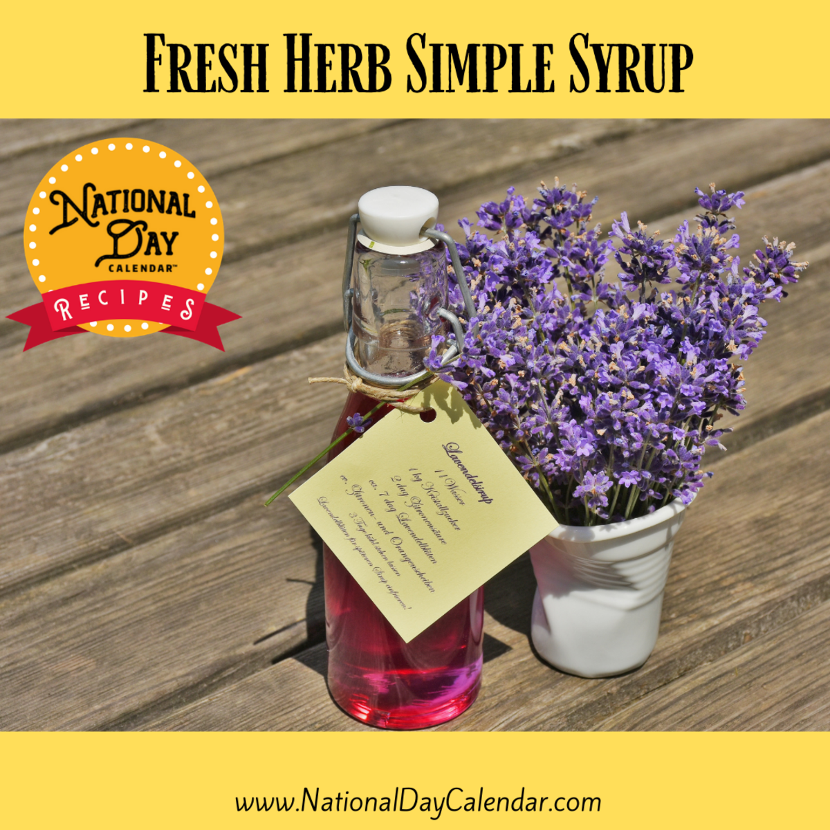 FRESH HERB SIMPLE SYRUP - National Day Calendar