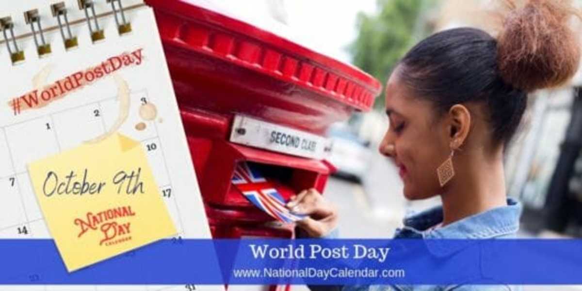 WORLD POST DAY - October 9 - National Day Calendar