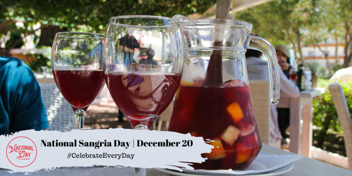 DECEMBER 20, 2022 | GO CAROLING DAY | MUDD DAY | NATIONAL SANGRIA DAY ...