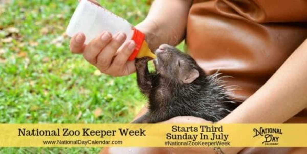 NATIONAL ZOO KEEPERS WEEK - Starts Third Sunday in July - National Day ...