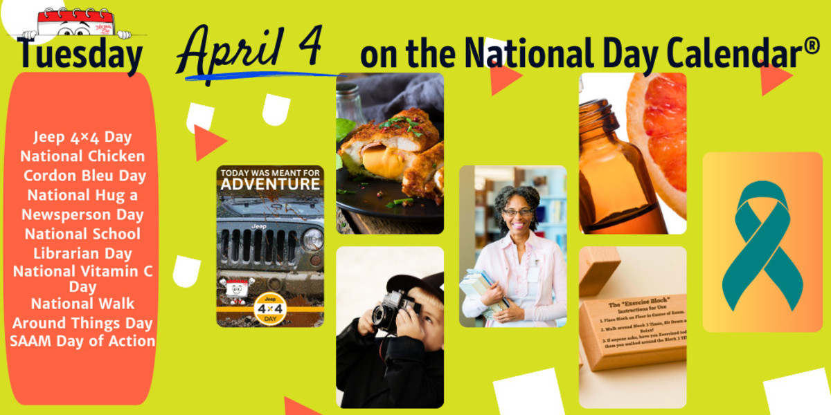 APRIL 4, 2023 | NATIONAL SCHOOL LIBRARIAN DAY | JEEP 4X4 DAY | NATIONAL ...