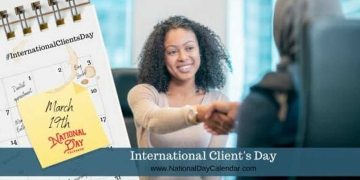 INTERNATIONAL CLIENT'S DAY - March 19 - National Day Calendar