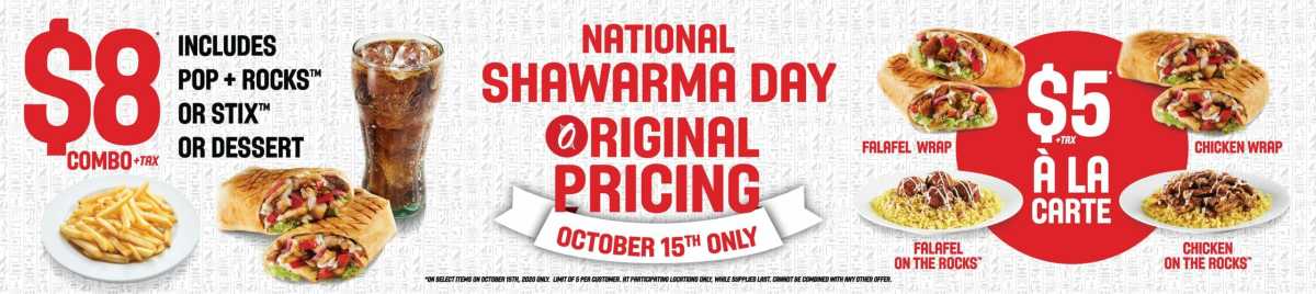 NEW DAY PROCLAMATION | NATIONAL SHAWARMA DAY - October 15 - National ...