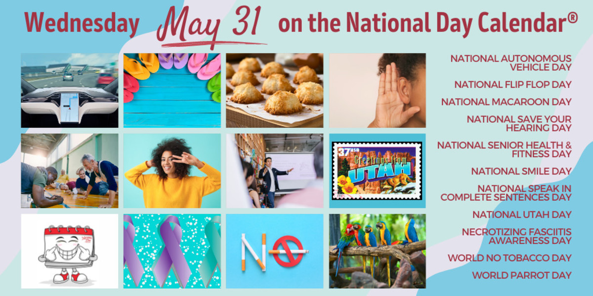 MAY 31, 2023 | NATIONAL SMILE DAY | NATIONAL MACAROON DAY | NATIONAL ...