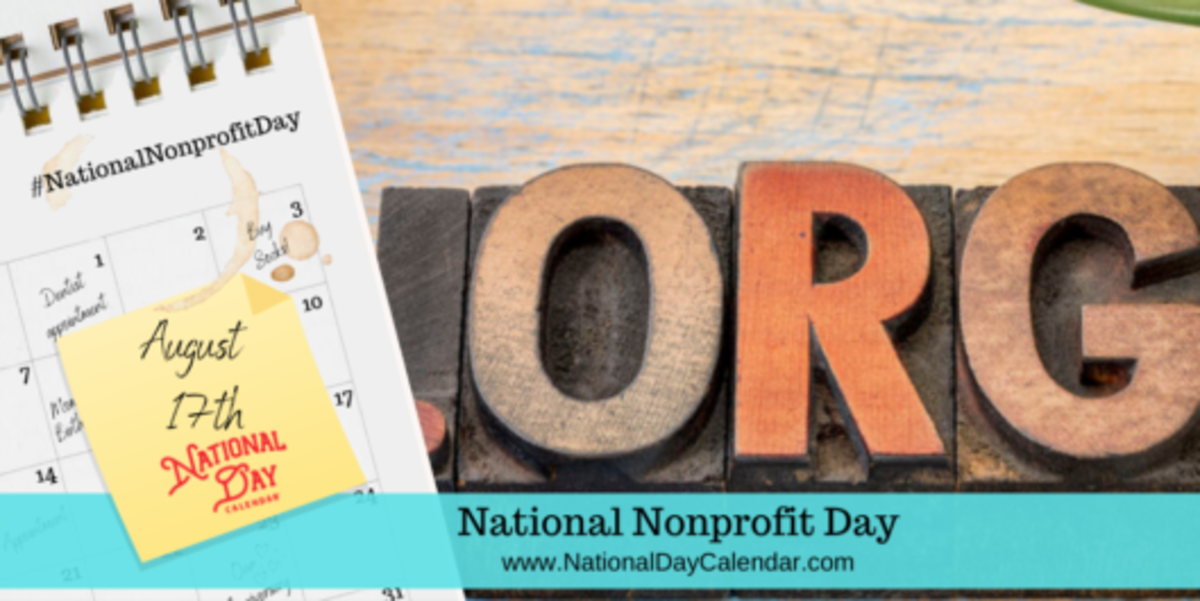 NATIONAL NONPROFIT DAY - August 17 - National Day Calendar