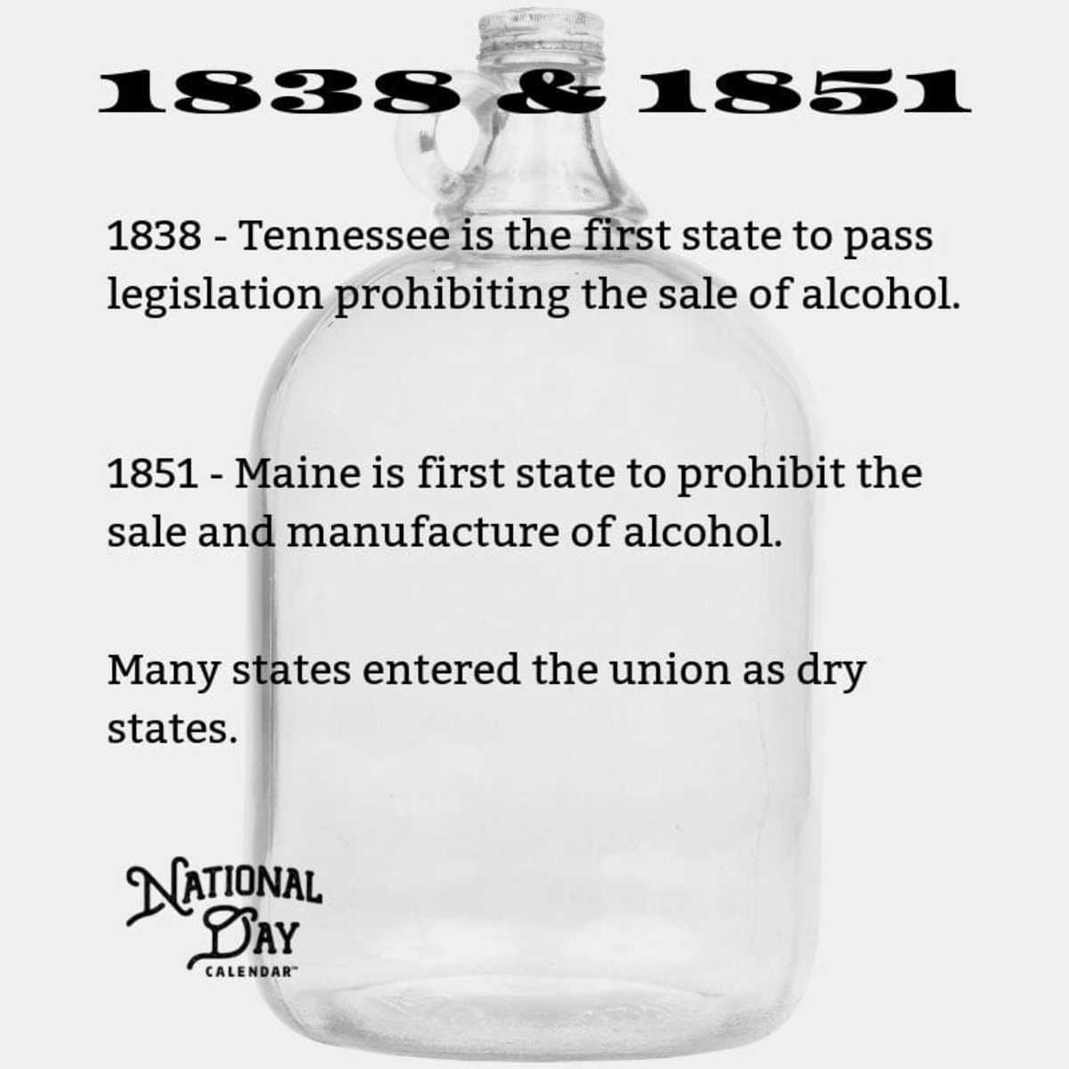 100 YEARS OF PROHIBITION HISTORY - National Day Calendar