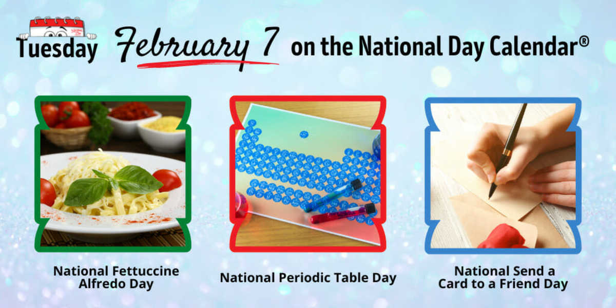 FEBRUARY 7, 2023 | NATIONAL PERIODIC TABLE DAY | NATIONAL SEND A CARD ...